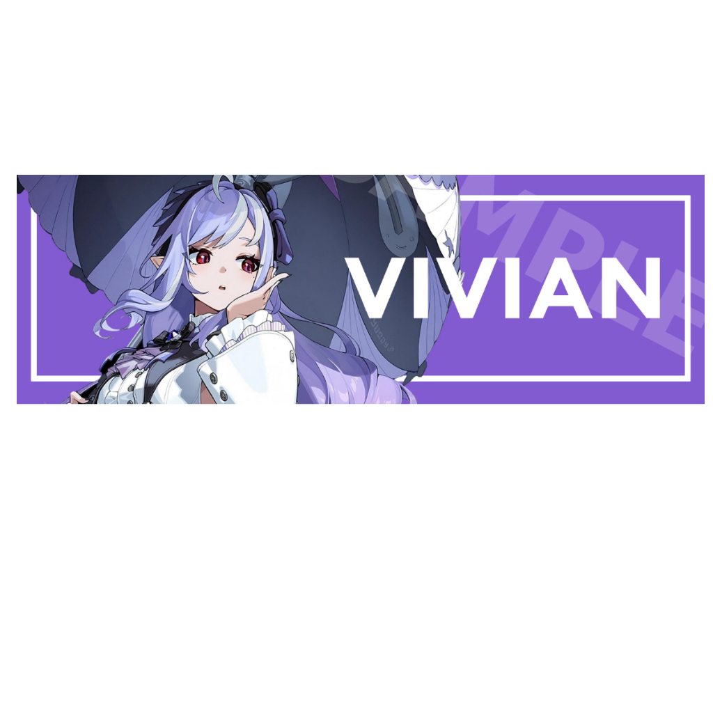 Vivian ZZZ สติ๊กเกอร์ 2 แผ่น Vivian Zenless Zone Zero Bumper Stickers ...