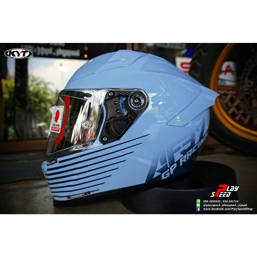 KYT Helmets STRIKER : AF37 LIVERY SEA BLUE | Shopee Thailand