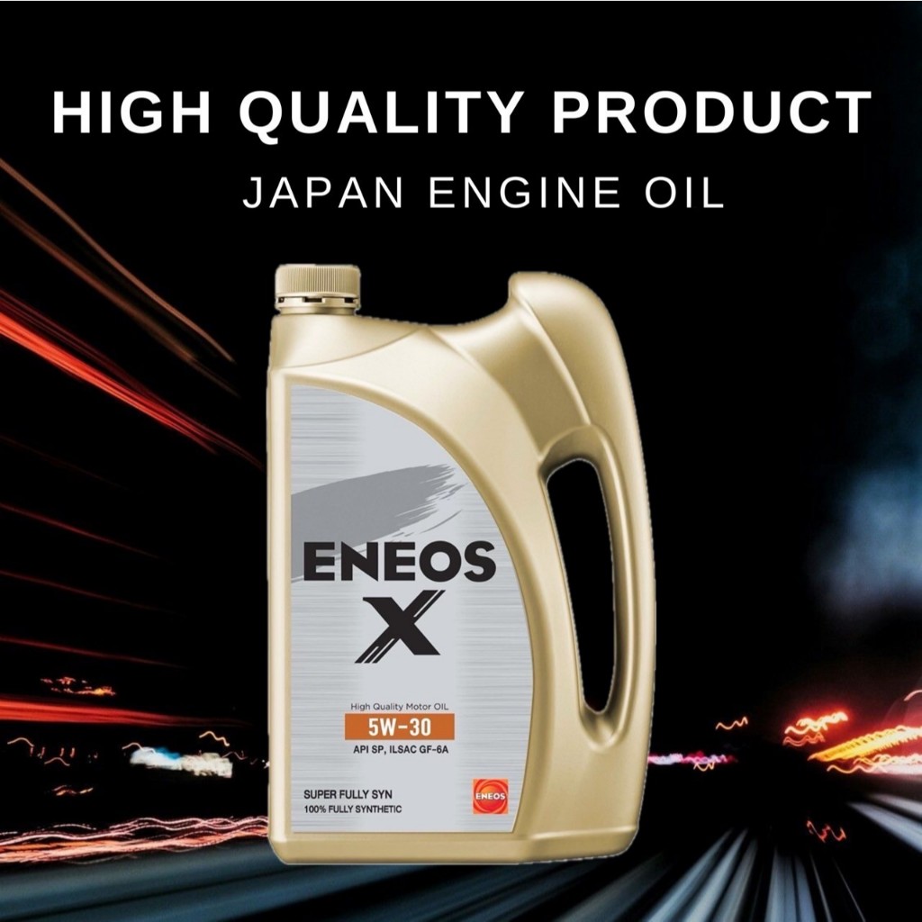 ENEOS X 5W-40, X 5W-30 API SP PREMIUM FULLY SYNTHETIC น้ำมันเครื่องสังเคราะห์แท้ 1L และ 5L+เสื้อ ...