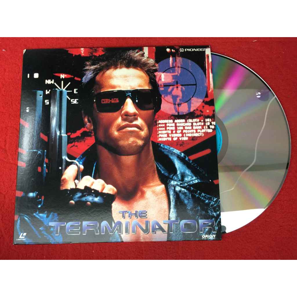 The Terminator - Arnold Schwarzenegger ขนาด 12 นิ้ว LaserDisc B139 ...