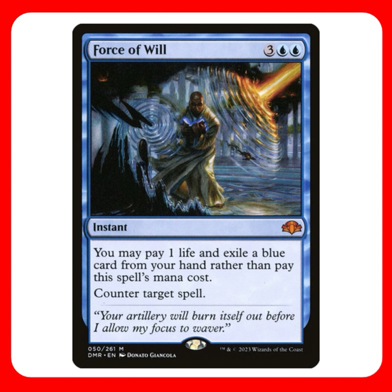 [MTG] Force of Will [DMR] [BLUE] [MYTHIC] [NORMAL] [ENG] (การ์ดเมจิค ...