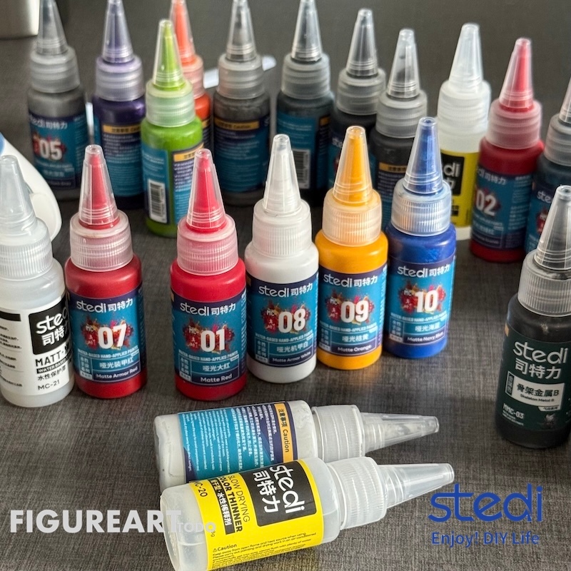 stedi acrylic paint water-based สีอะคริลิคสูตรน้ำสำหรับทา 18ml | Shopee ...