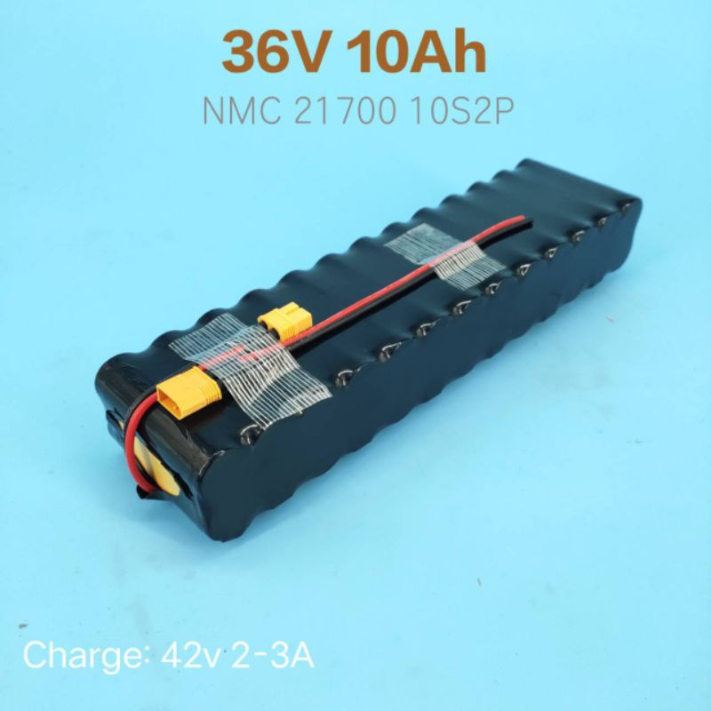 แบตเตอรี่ลิเธียม 36V 10Ah nmc 21700 BMS 15A | Shopee Thailand