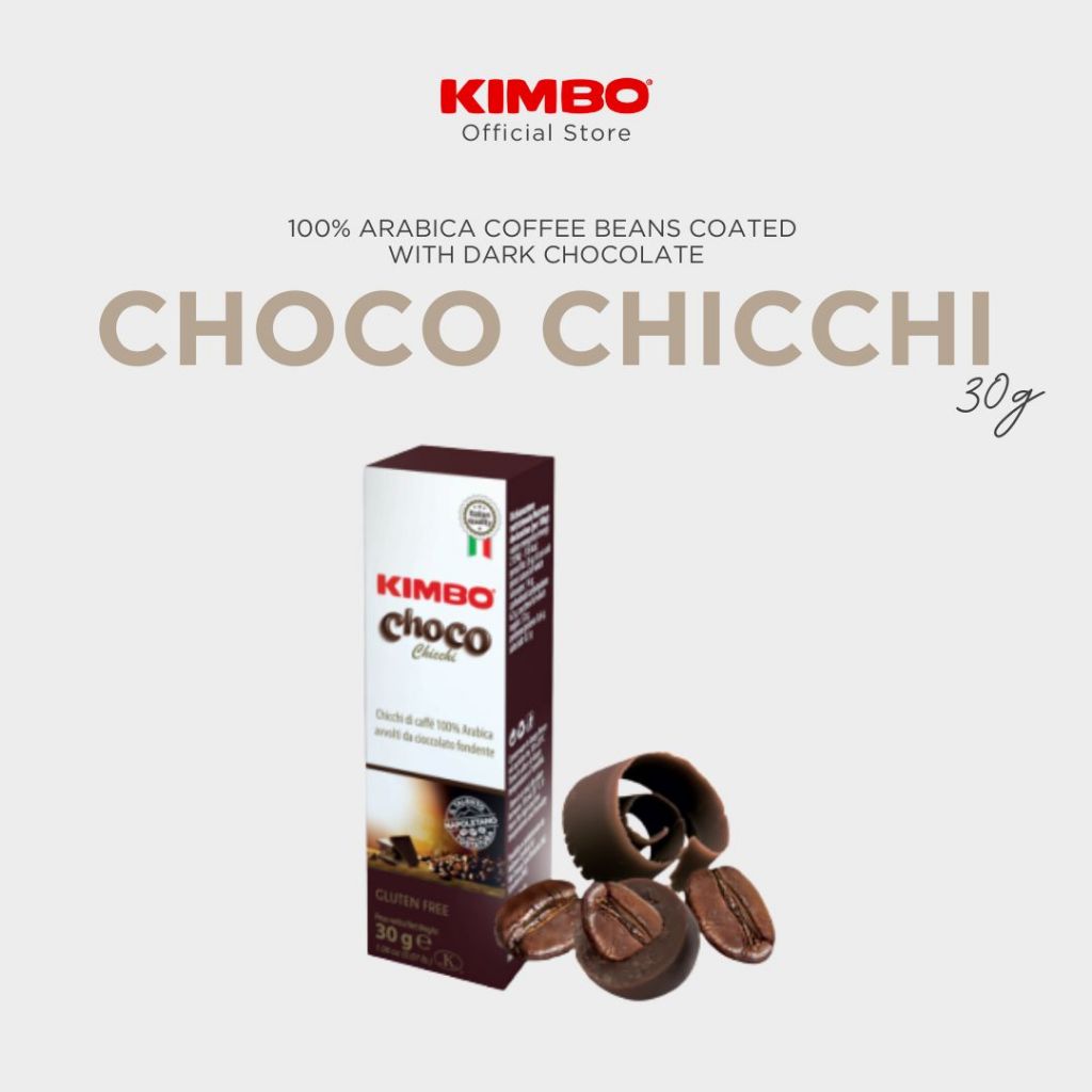 Kimbo Choco Chicchi 100% Arabica coffee beans coated with dark ...