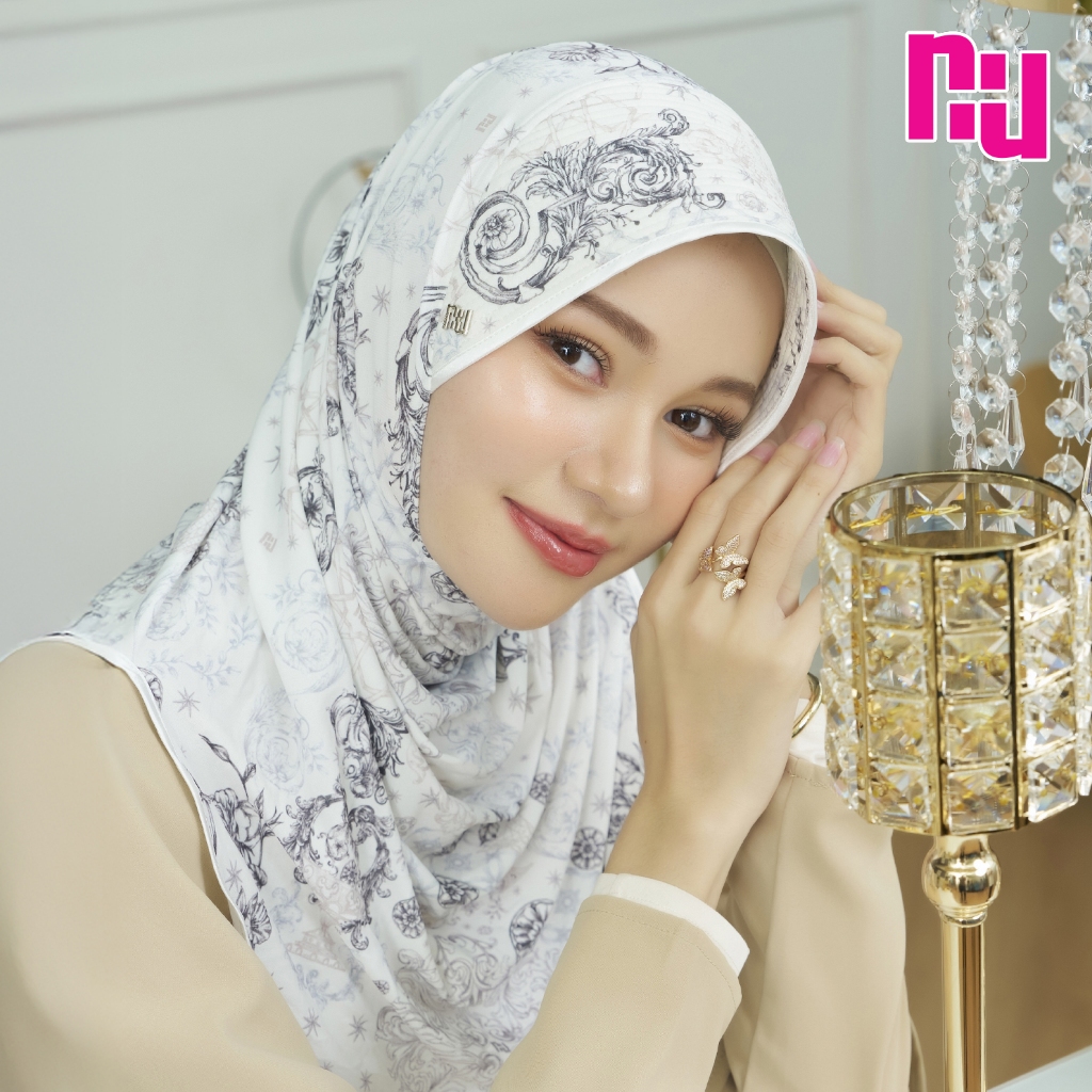 NUNUH FIROJAผ้าคลุมผมฮีญาบมุสลิมแบบสวมสำเร็จ ทรงฟองน้ำตรง (FN-T) | Shopee Thailand