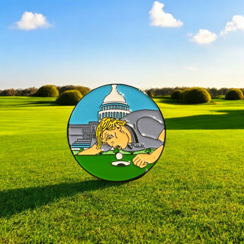 มีมมาร์คเกอร์ลูกกอล์ฟแม่เหล็ก Meme President Donald Trump Golf ball ...