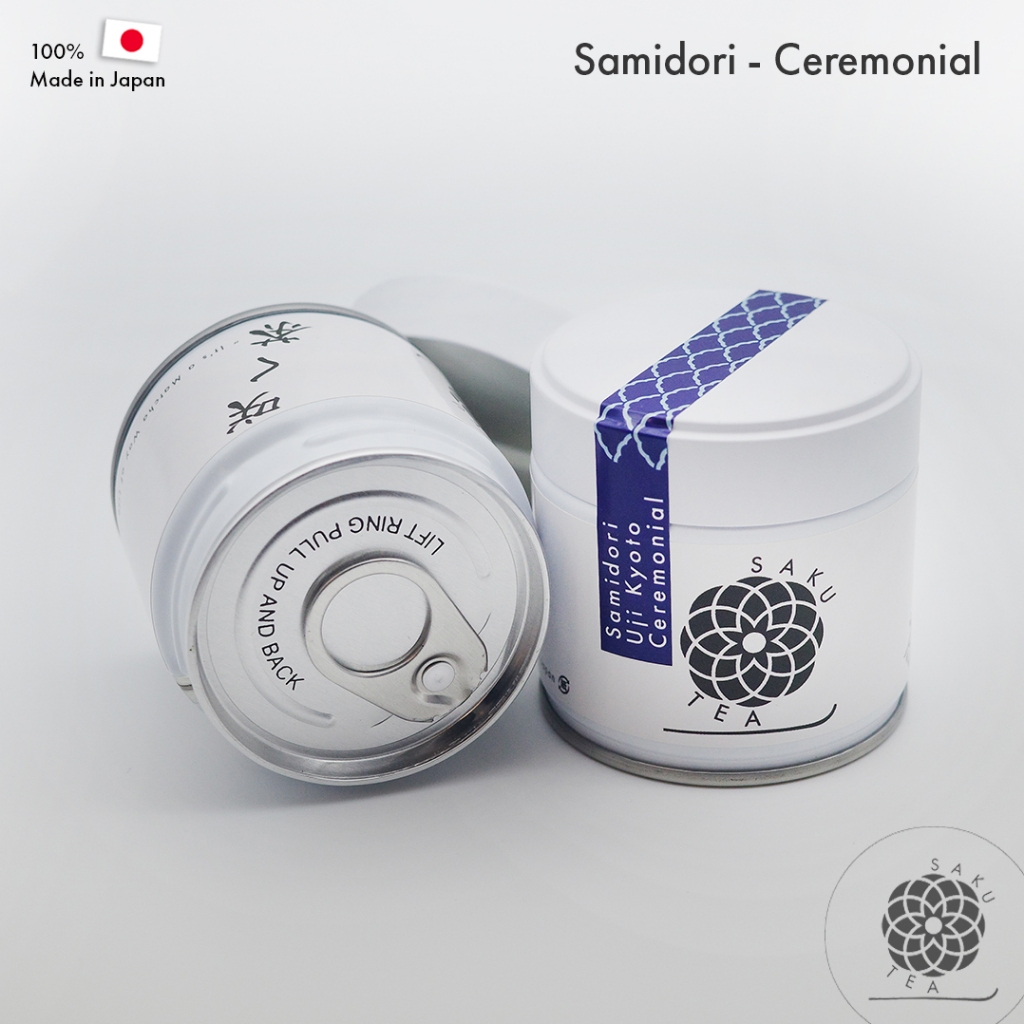 SAKU咲く茶 Samidori Ceremonial Matcha 30g (tin can) มัทฉะเกรดพิธี SAKU Tea ...