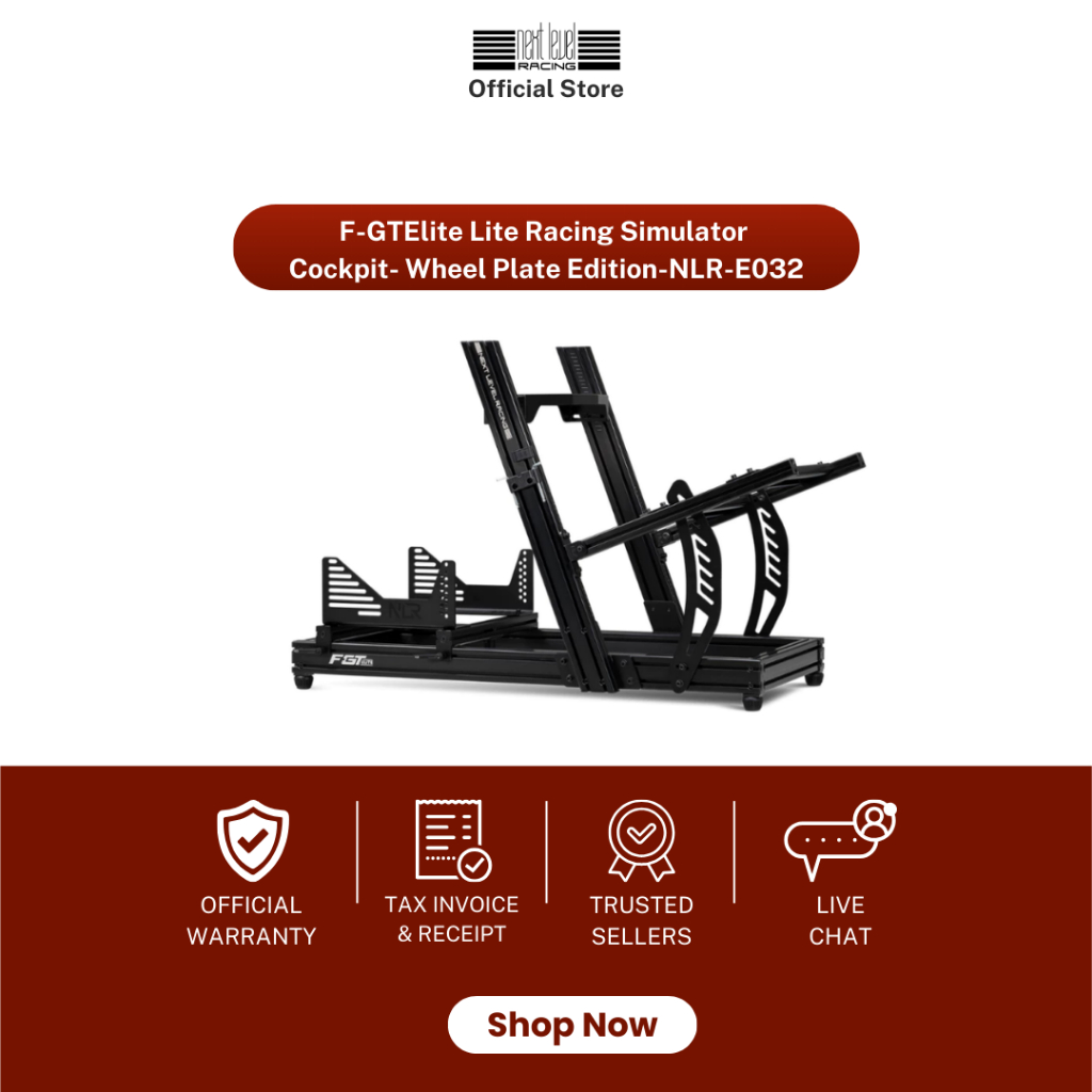 Next Level Racing F-GTElite Lite Racing Simulator Cockpit- Wheel Plate ...