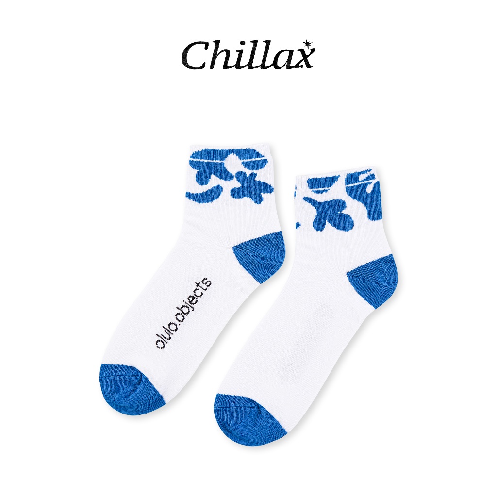 olulo chillax - ถุงเท้าข้อกลาง (Quarter Sock) | Shopee Thailand