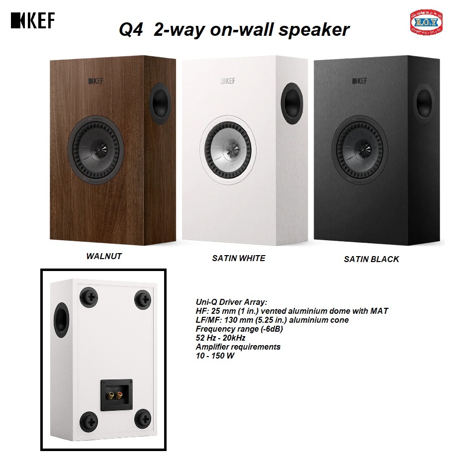 KEF Q4 Meta On-Wall Speaker (Each) | Shopee Thailand