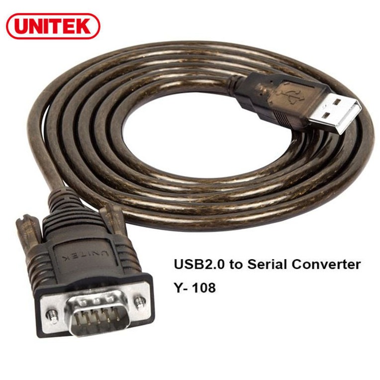 Unitek Y-108 USB TO Serial RS-232 1.5M สายแปลงสัญญาณ USB to Serial RS-232 | Shopee Thailand