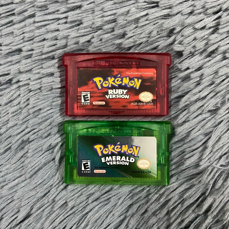 (แถมกล่องใส่ตลับ) ตลับic เครื่อง Gameboy Advance เกมส์ Pokemon Ruby ...
