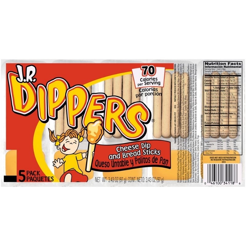 J.R Dippers Cheese Dip & Sticks ชาร์เจนโต ชุดดิปชีส และขนมปังแท่งอบกรอบ ...