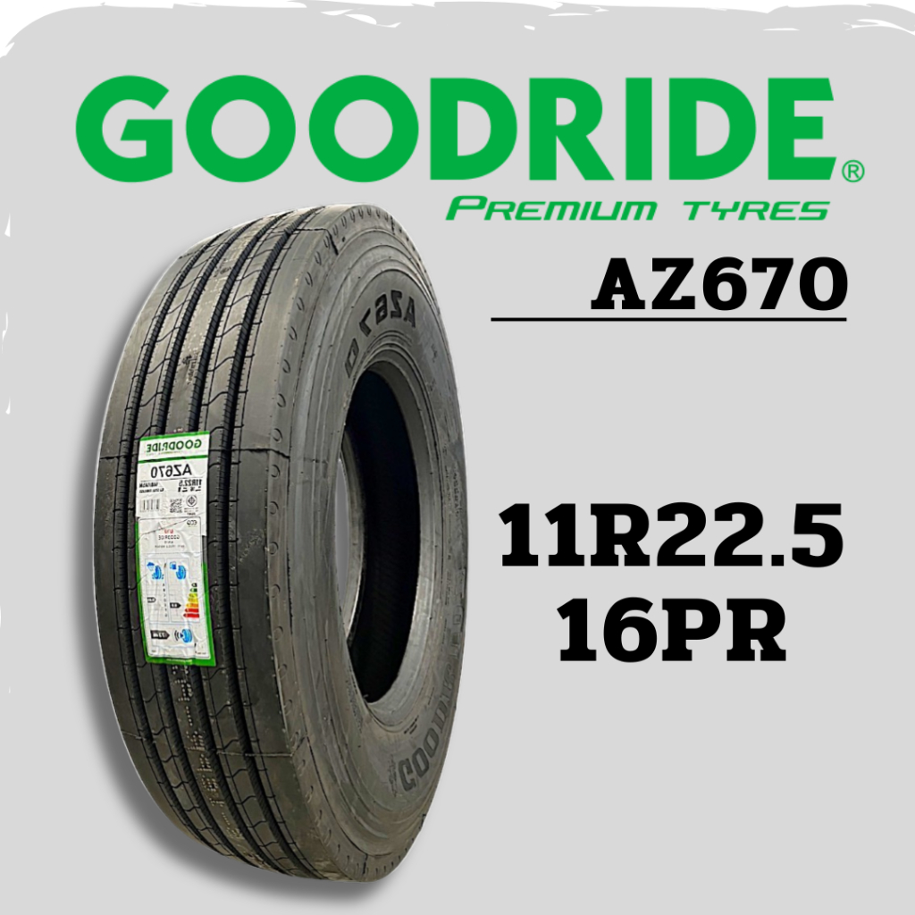 ยางรถบรรทุกเรเดียล 11R22.5 16PR ยี่ห้อ GOODRIDE รุ่น AZ670 | Shopee Thailand