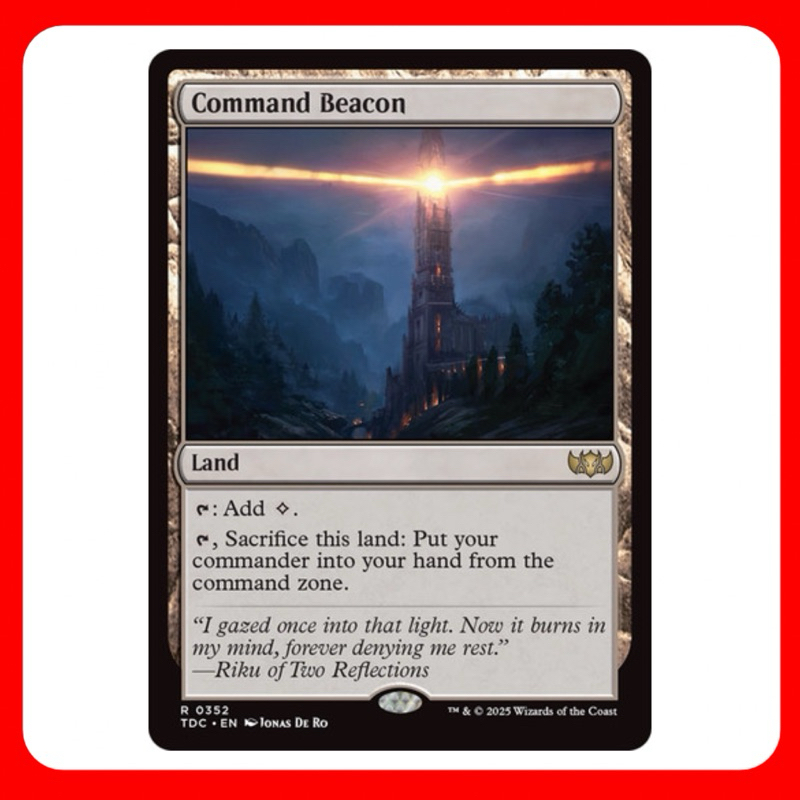 [MTG] Command Beacon [TDC] [LAND] [RARE] [NORMAL] [ENG] (การ์ดเมจิค ...