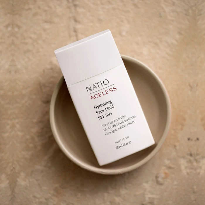 NATIO Ageless Hydrating Face Fluid SPF 50+ | Shopee Thailand