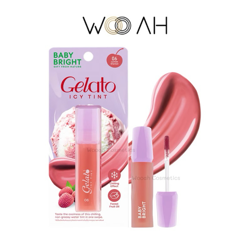 ลิปทินท์ Baby Bright Gelato Icy Tint 3g เจลาโต้ ไอซี่ ทินท์ เบบี้ไบร์ท ...