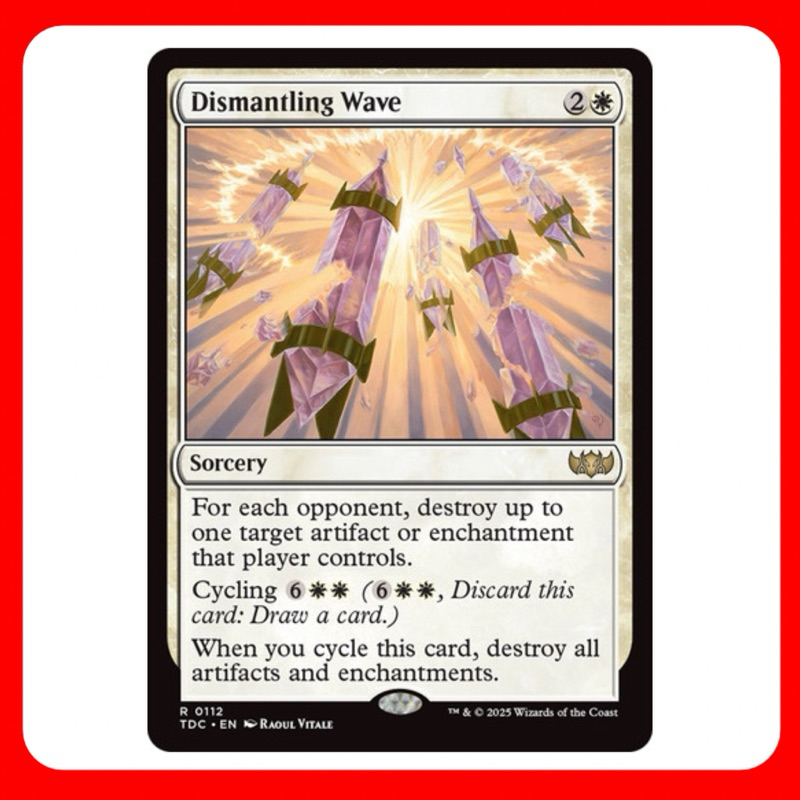 [MTG] Dismantling Wave [TDC] [WHITE] [RARE] [NORMAL] [ENG] (การ์ดเมจิค ...