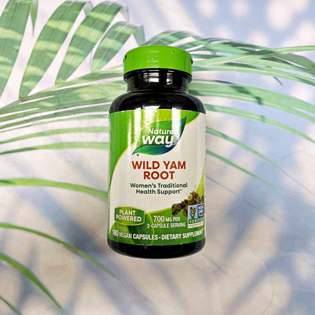 Wild Yam Root 425mg 180 Vegetarian Capsules (Nature's Way®) สารสกัดจาก ...