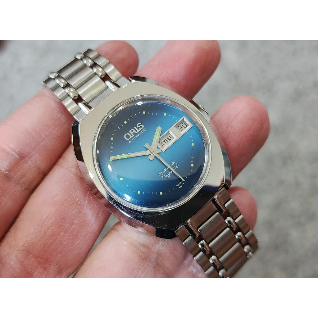 นาฬิกา vintage Oris automatic เรือนสแตนเลส สภาพสวยมาก เดินปกติ | Shopee Thailand