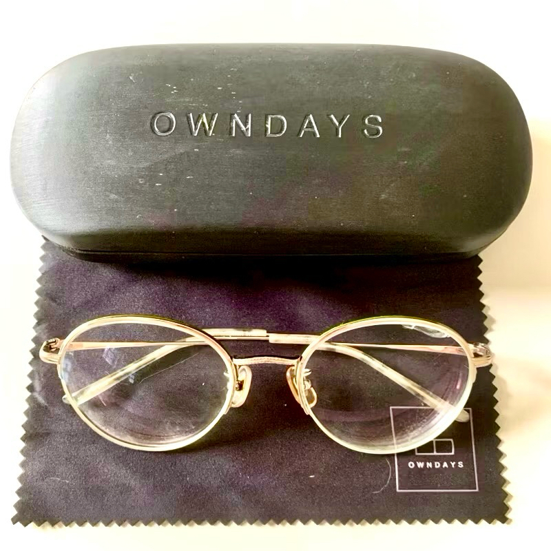 กรอบแว่นมือสอง OWNDAYS Graph Belle GB1031B-1S ของแท้พร้อมกล่องและผ้า ...