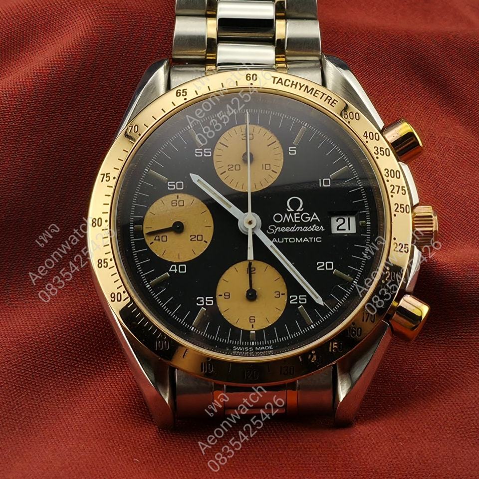Omega Speedmaster 18k rose gold&steel automatic | Shopee Thailand