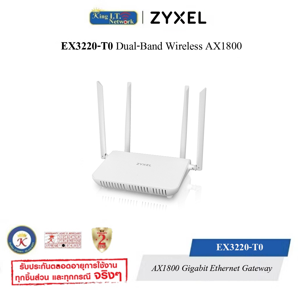 ZYXEL ( EX3220-T0 ) Dual-Band Wireless AX1800 Gigabit Ethernet Gateway ...