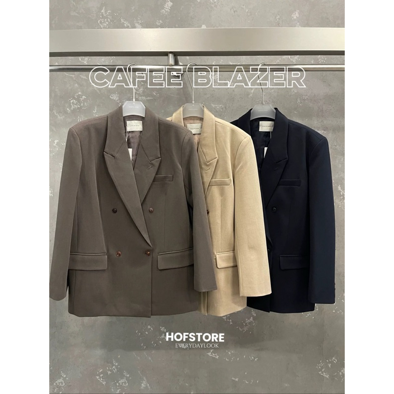 Hofstore - Caffe Blazer #P003 เบเซอร์โอเวอร์ไซส์ สูทเกาหลี พร้อมส่งจาก ...