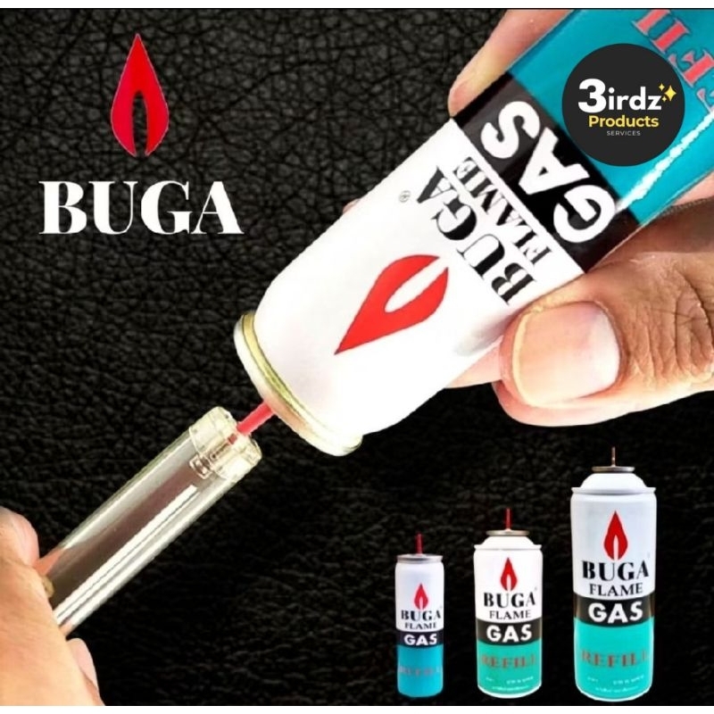 แก๊สกระป๋องเติมไฟแช็ก Buga Gas Refll แก๊สเติมไฟแช็ก ขนาด 50g พร้อมส่ง ...