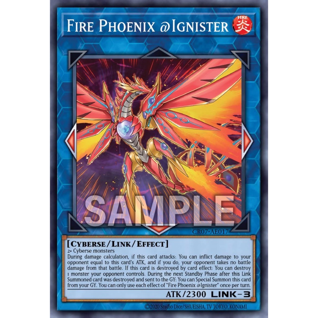 Yugioh Asia-Eng [CR07-AE017] Fire Phoenix @Ignister (Common) การ์ดยูกิ ...