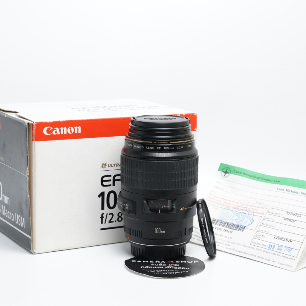 Canon EF 100 F2.8 Macro USM อดีตศูนย์ มีกล่อง | Shopee Thailand