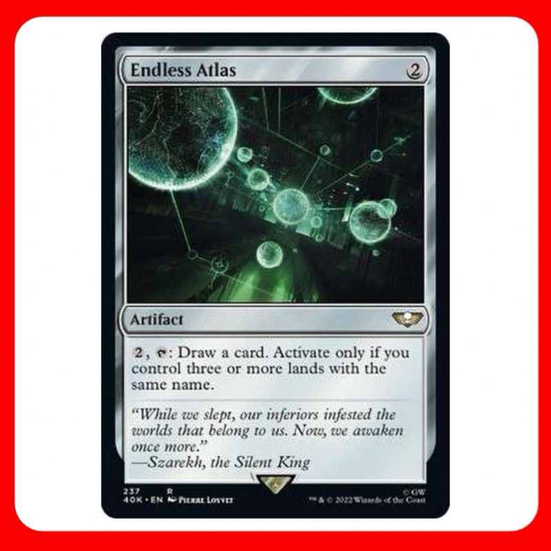 [MTG] Endless Atlas [40K] [ARTIFACT] [RARE] [NORMAL] [ENG] (การ์ดเมจิค ...