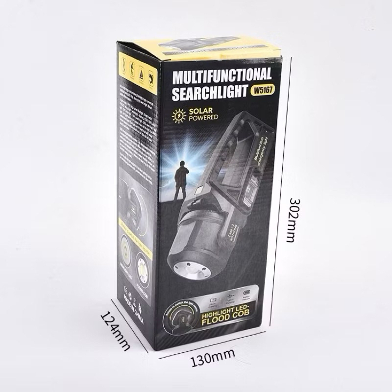 ไฟฉาย LED รุ่น W5167 ไฟฉายแรงสูง ส่องไกล ไฟฉายเดินป่า ฉายชาร์จไฟได้ แสง ...