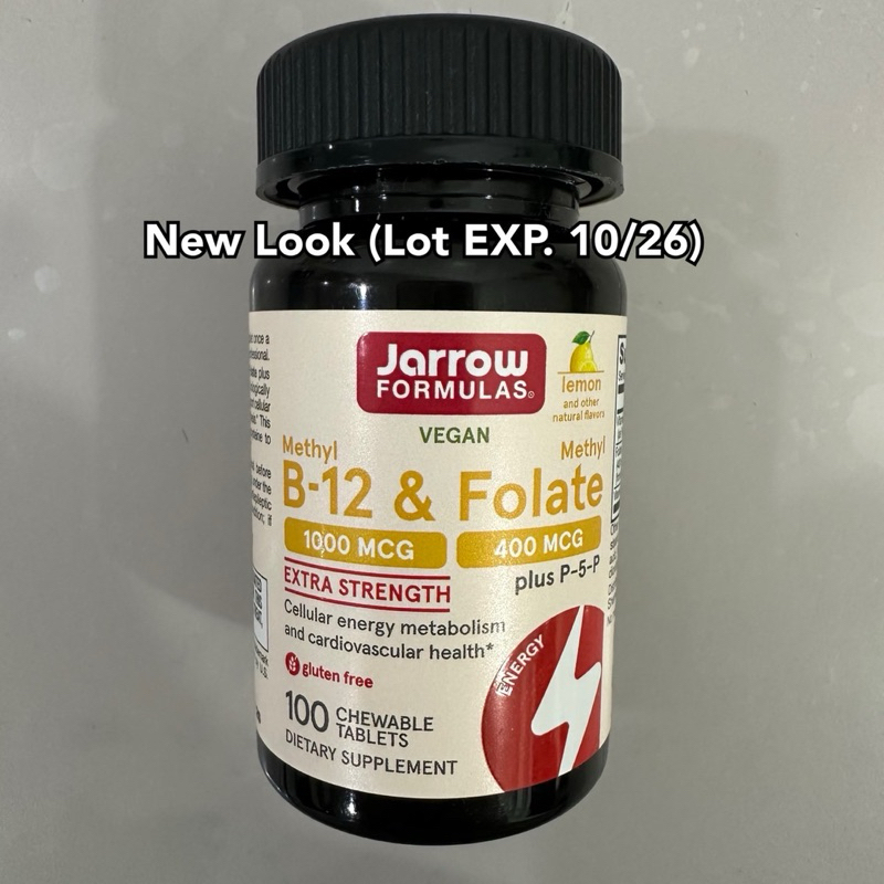 (พร้อมส่ง) Jarrow Formulas Vegan Methyl B-12 & Methyl Folate Extra ...