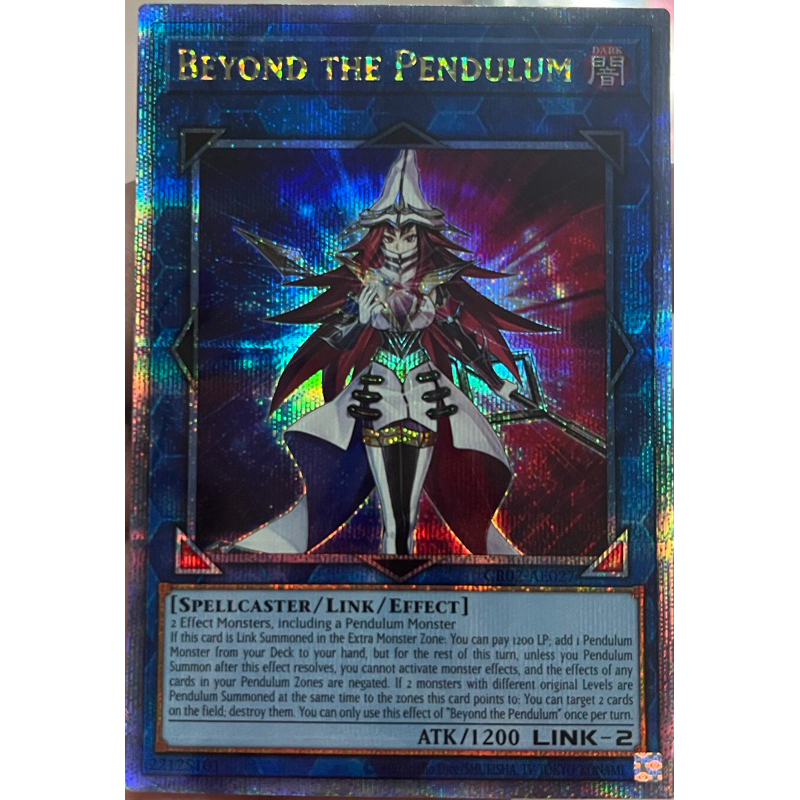 Yugioh Asia-Eng [CR02-AE027] Beyond Pendulum (Quarter Century Secret Rare) การ์ดยูกิแท้ถูก ...