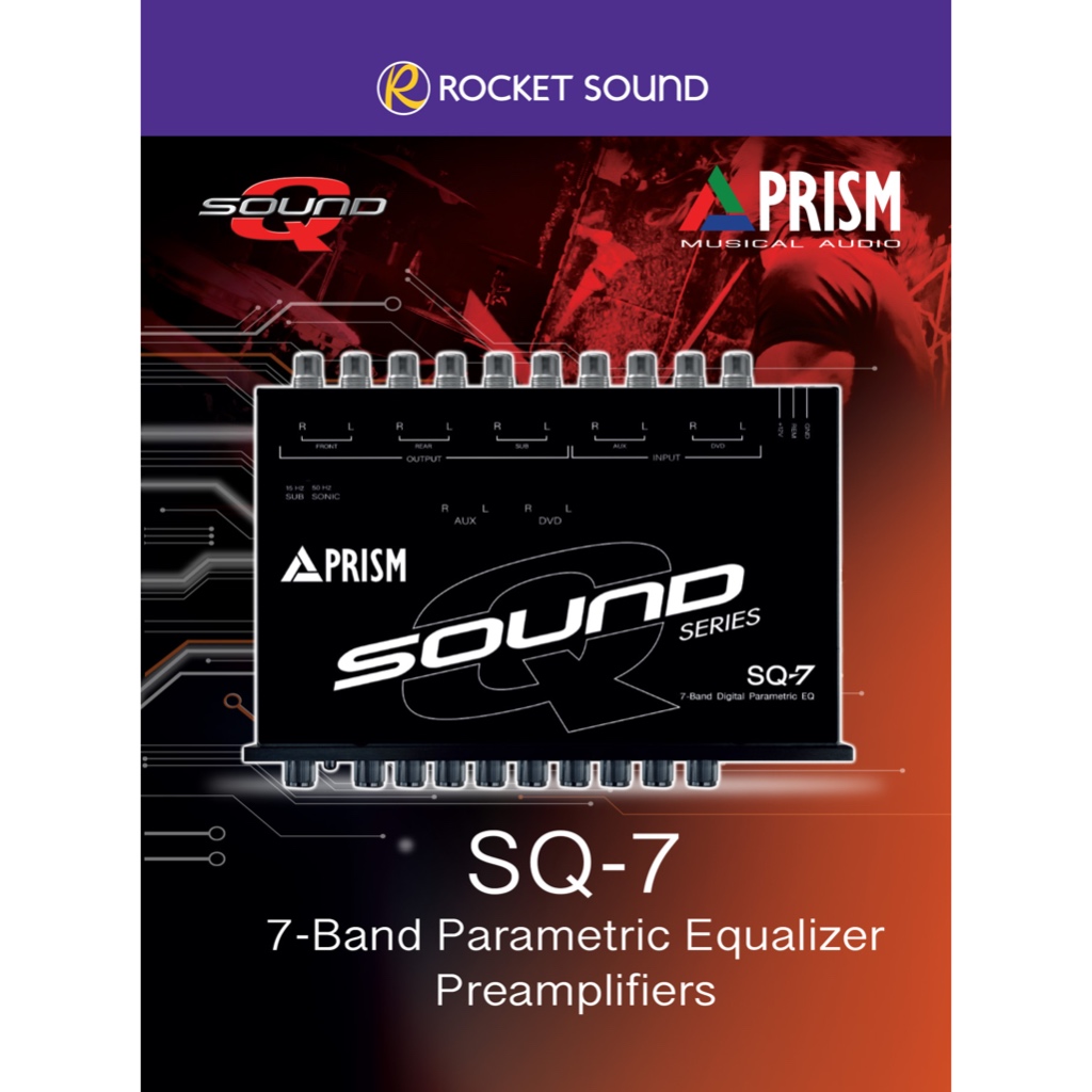 Prism Pre-Amplifier SQ-7 เชื่อมต่อเครื่องเล่นของคุณ ผ่านอุปกรณ์ปรับแต่ง ...