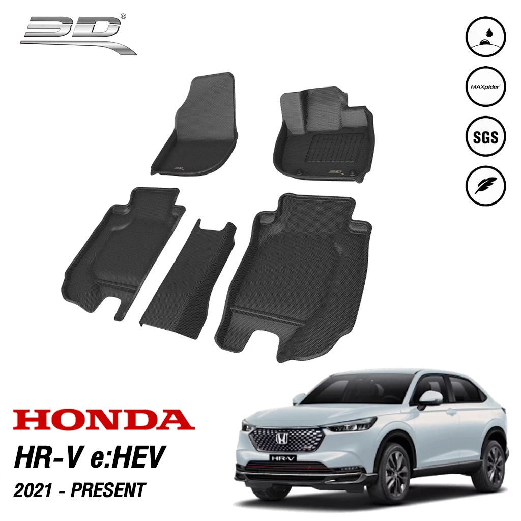 3D Mats พรมปูพื้นรถยนต์ HONDA HRV e:HEV 2021-2025 พรมกันลื่น พรมกันนํ้า ...