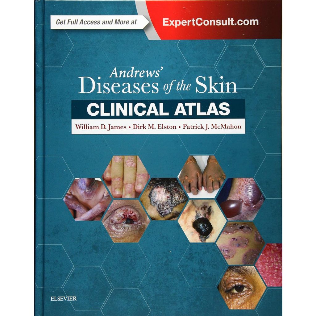 หนังสือ Andrews' Diseases of the Skin Clinical Atlas โรคผิวหนัง ตจวิทยา dermatology medical ...