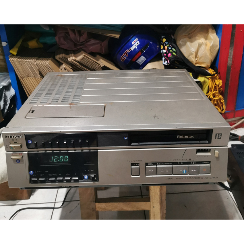 งานช่างงานอะไหล่ BETAMAX SONY SL-J20 เสียใช้งานไม่ได้ เครื่องเปิดติด กดเพลม้วนเดิน กรอเดินหน้า ...
