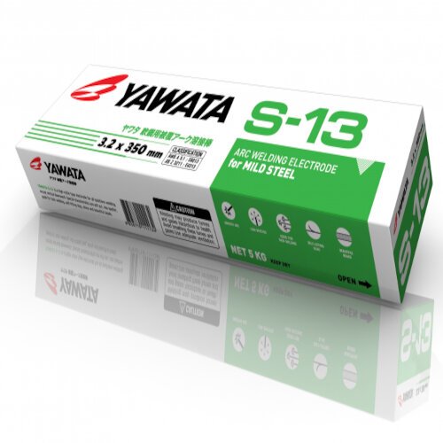 S-13 ลวดเชื่อมเหล็กกัลวาไนซ์ Yawata ของแท้ 100% ควันน้อย ขนาด 2.6 มม. 3.2 มม. แบบกล่อง | Shopee ...