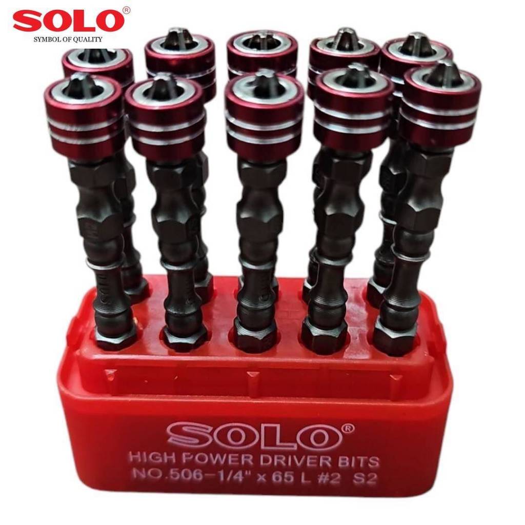 Solo No.506-1/4" x 65 L ดอกไขควงลมแม่เหล็กกำลังสูง | Shopee Thailand