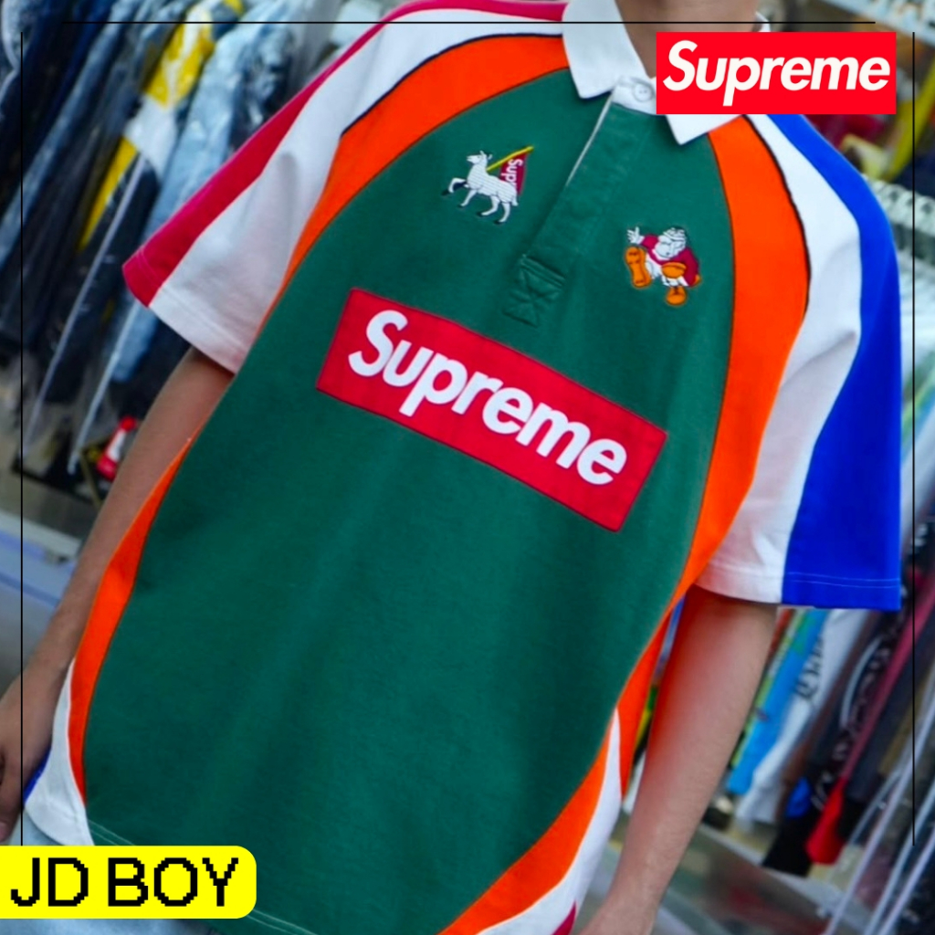 (มีส่งด่วนได้ของเลยวันนี้) JDBOY -Supreme rugby polo shirt เสื้อโปโล ...