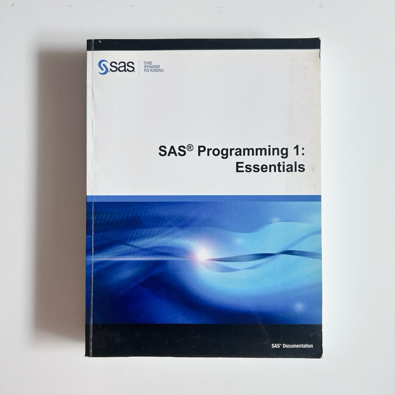 [มือ 2] หนังสือ SAS Programming 1: Essentials | Shopee Thailand