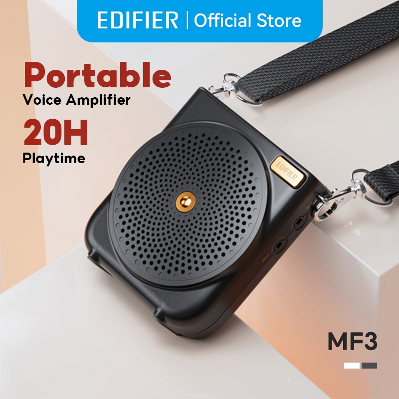 Edifier MF3 ลำโพงขยายเสียงพกพา พร้อมไมโครโฟนแบบมีสาย | Shopee Thailand