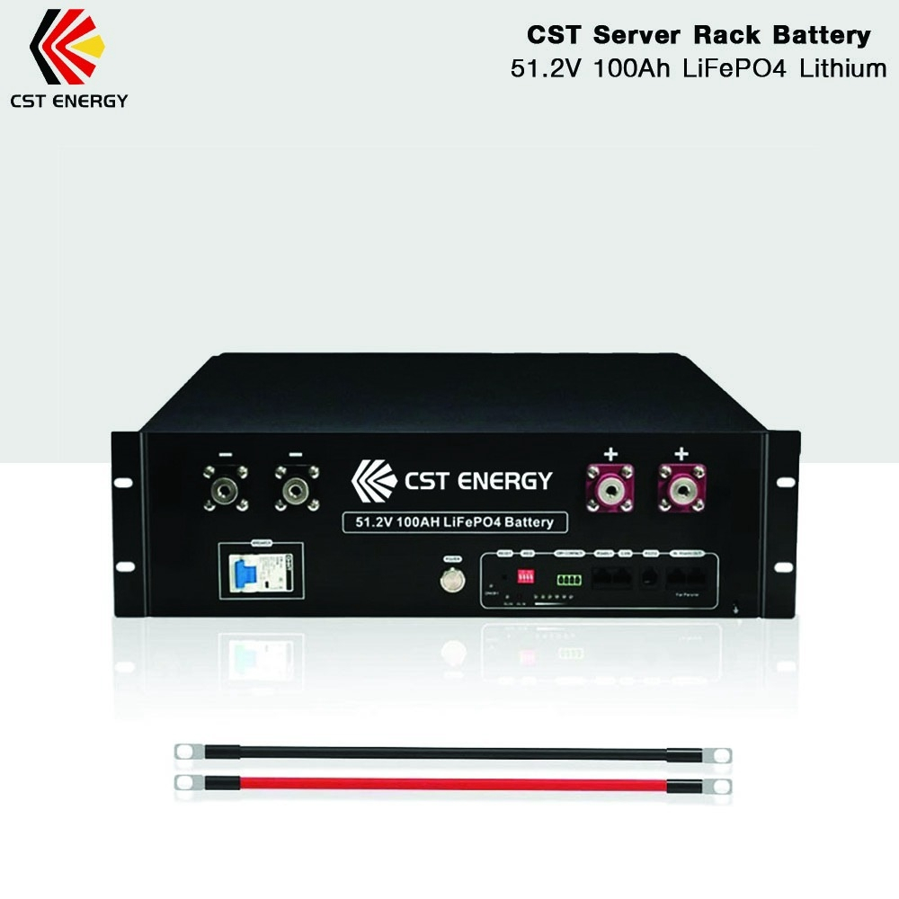 CST Server Rack Battery 51.2V 100Ah LiFePO4 Lithium | Shopee Thailand