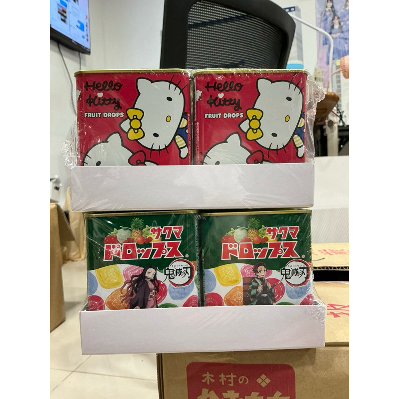 ลูกอม รสผลไม้ Sakuma Drops Candy ลาย Demon Slayer ลูกอมกระป๋อง ดาบพิฆาต ...