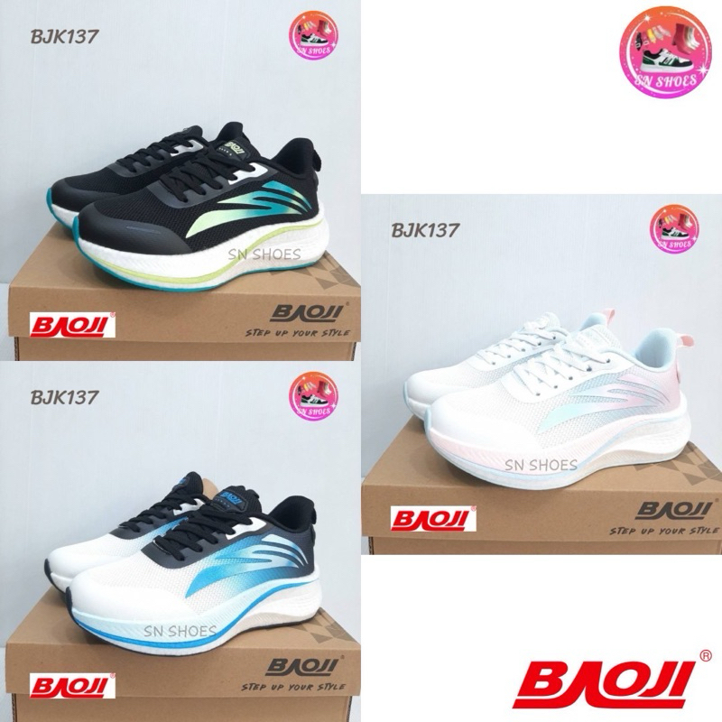 รองเท้าผ้าใบ BAOJI เเท้100% BJK 137 รองเท้าผ้าใบเด็ก ไซร้ 33-37 | Shopee Thailand