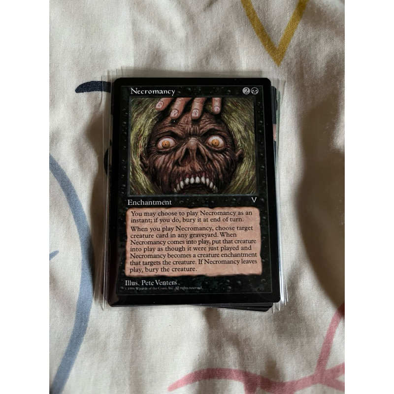 การ์ด MTG Necromancy Black Magic the Gathering EDH รุ่น Vision สภาพ Ex ...