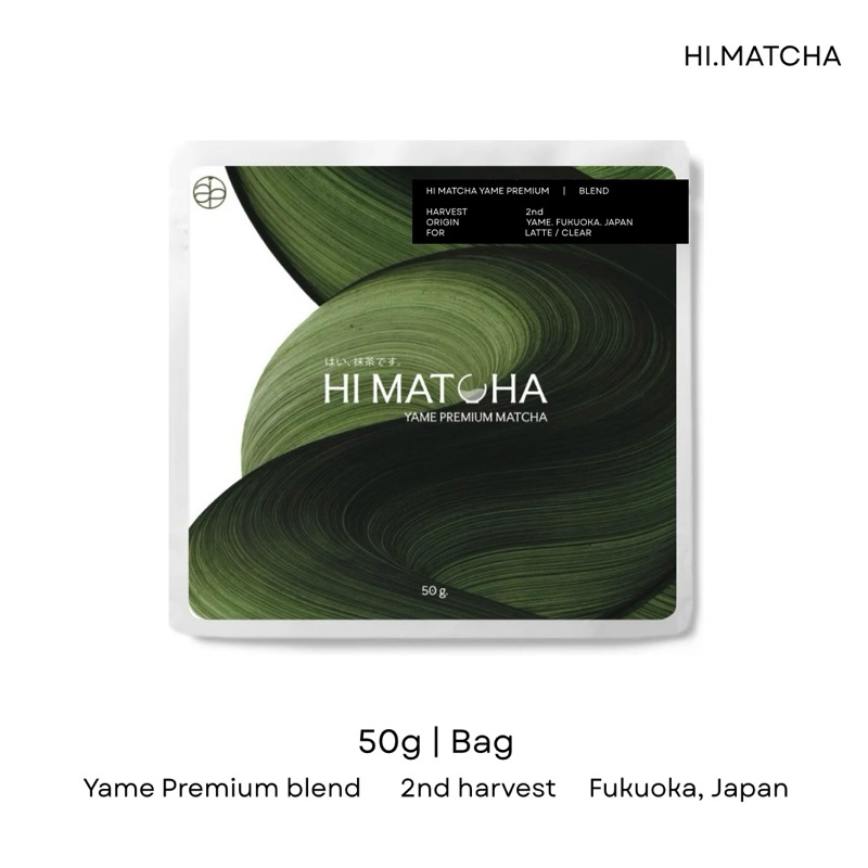 Hi Matcha มัทฉะ 100% Yame premium มัทฉะโทนถั่ว Nutty, Creamy, Round ...