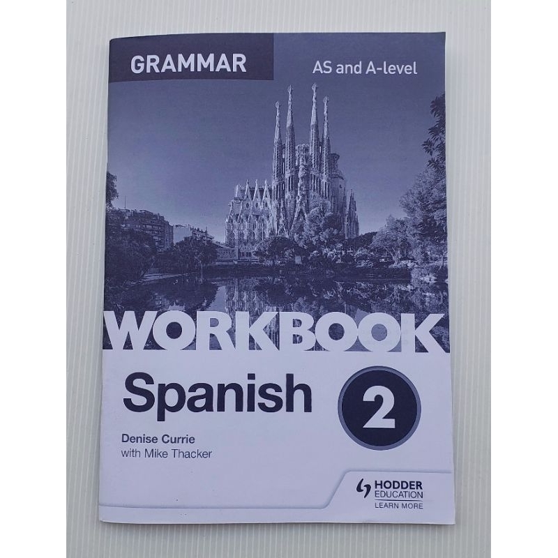 หนังสือ แบบฝึกหัด ภาษาสเปน GRAMMAR AS and A-level Spanish2 WORKBOOK ...